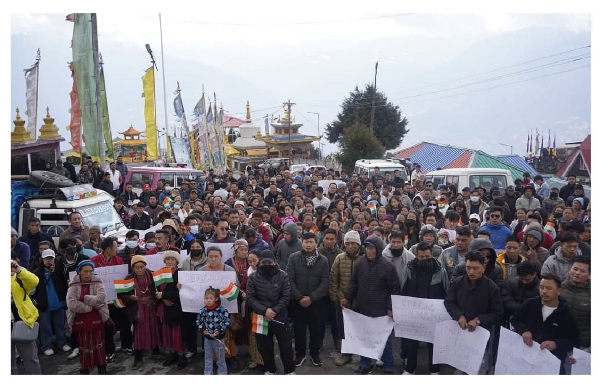 Tawang Residents Protest Alleged PWD Tender Irregularities - Itanagar Times